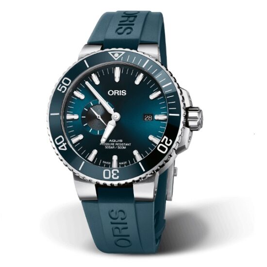 Oris Aquis Small Second Date 01 743 7733 4155-07 4 24 69EB - Van Hell Juweliers